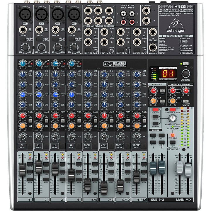 Behringer XENYX X1622USB USB Mixer Wth Effects | Music & Arts