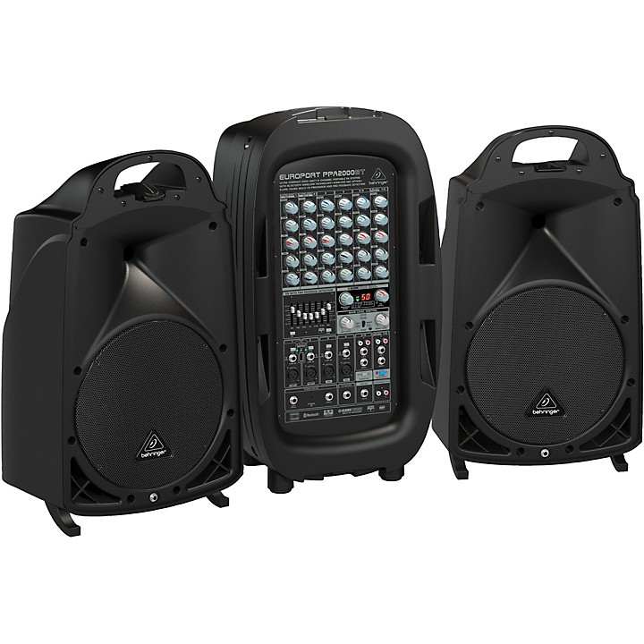 Behringer EUROPORT PPA2000BT 8-Channel Portable PA System | Music & Arts