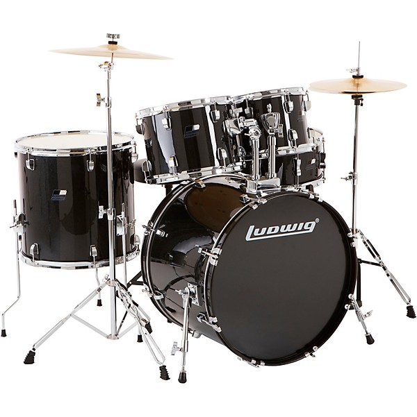 Ludwig BackBeat Complete 5-Piece Drum Set With Hardware and Cymbals ...