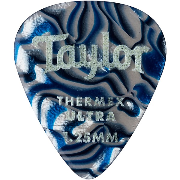 Taylor Premium 351 Thermex Ultra Picks Blue Swirl 6-Pack | Music & Arts