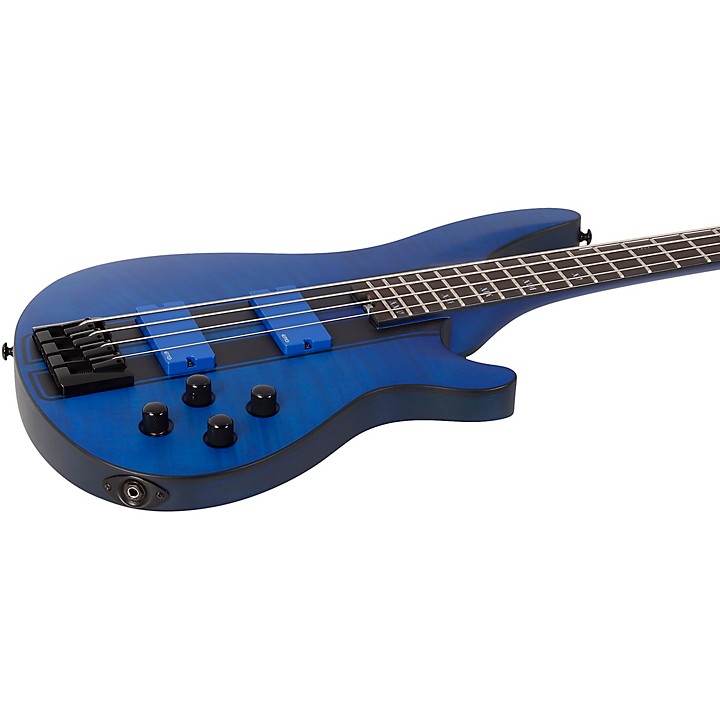 Dark Blue Bass Guitar