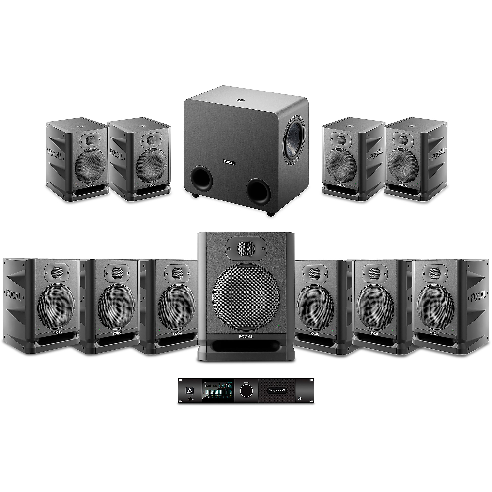 Focal 7.1.4 Immersive Audio Studio Monitor System With Apogee Symphony ...