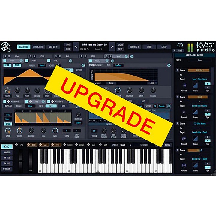 KV331 Audio SynthMaster 3 Upgrade from SM One | Music & Arts