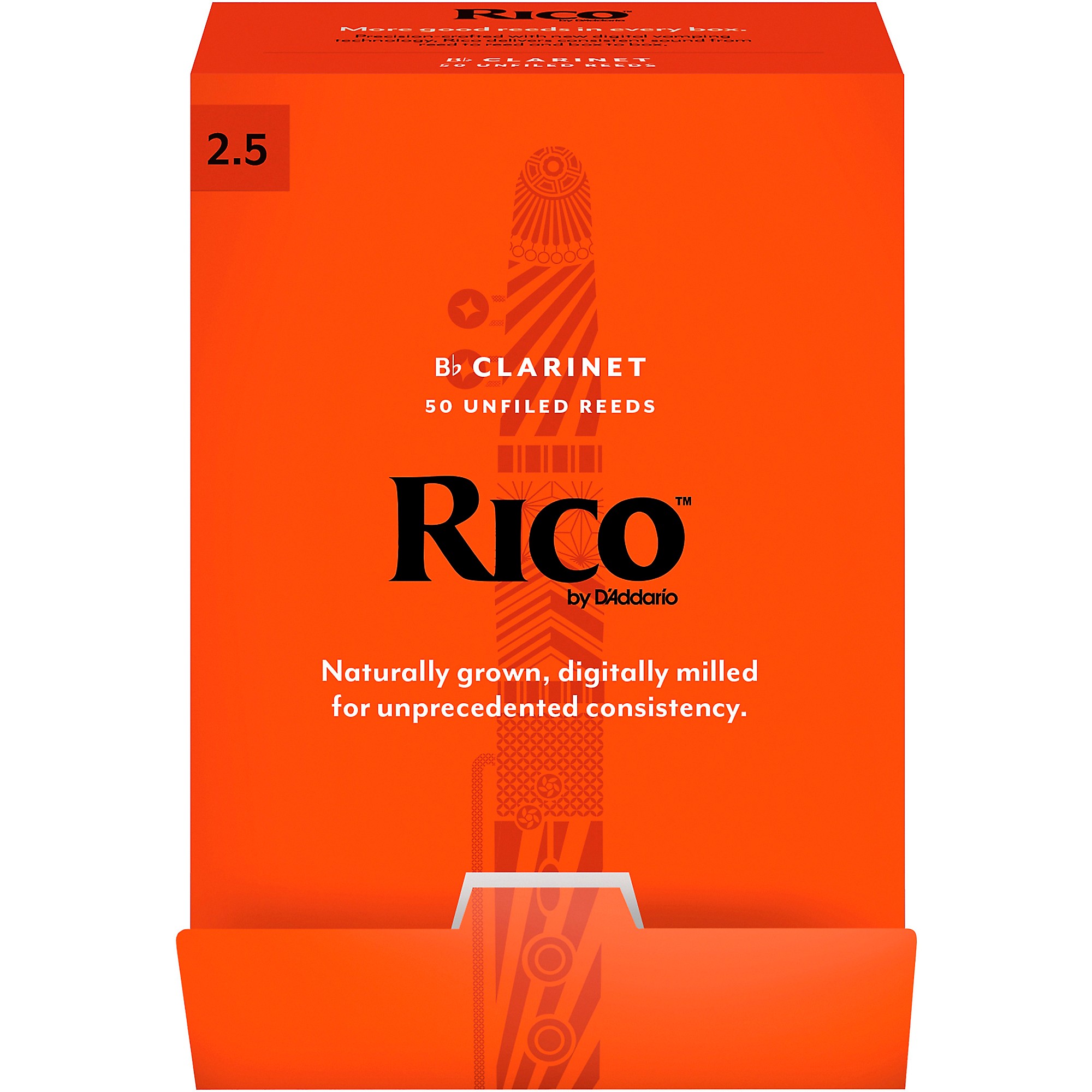 Rico Rico Rca0125B50 Bb Clarinet Reeds #2.5 Box 50 | Music & Arts